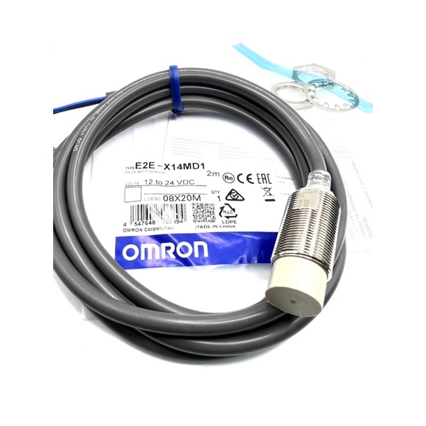E2E-X2D1-N sensor เซ็นเซอร์ proximity จับโลหะ เกลียว 8 มิล 12-24VDC .ชนิด (NO).2สาย ของOMRON ...