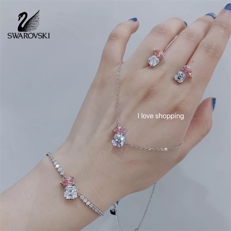 สร้อยคริสตัลชมพูSwarovski attract soul แท้รับประกัน 2 ปี - swarovski ...