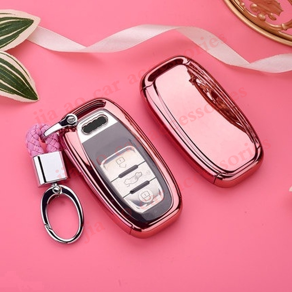 NEW TPU PC ฝาครอบป้องกันที่สำคัญสำหรับยู d ฉัน A4 A5 A6 A4L A6L Q5 S5 S7 ปกป้องเชลล์รถยนต์จัด ...