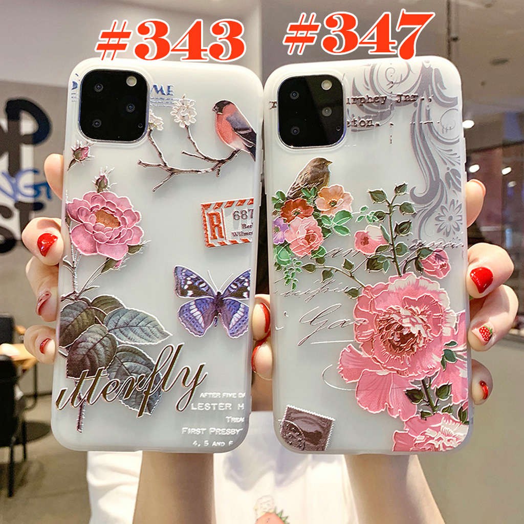 Flower เคสซิลิโคน Vivo S1 Y17 Y12 V11 Y81 Y81i V9 Y71 Y15 V11i V15 Y85 ...
