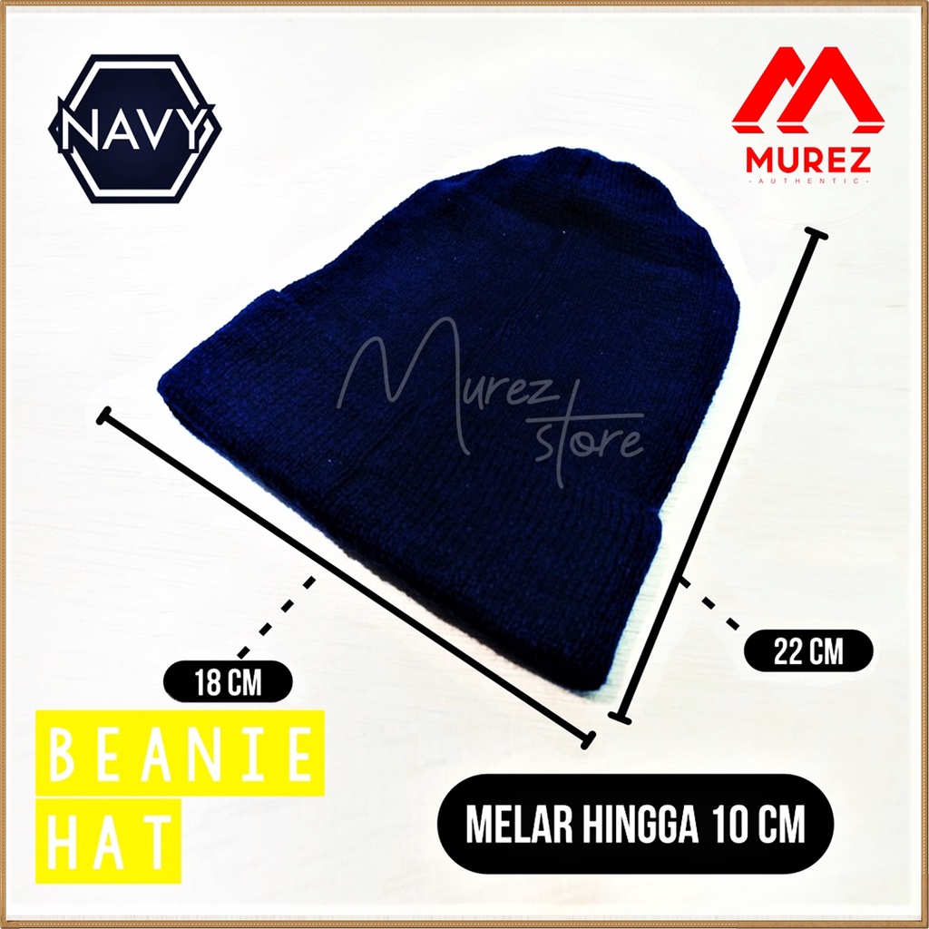 หมวกเบนนี่ Kupluk HAT RAJUT NAVY พรีเมี่ยม สําหรับผู้ชาย และผู้หญิง ...