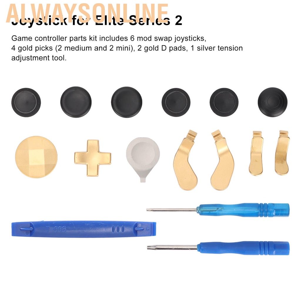 Alwaysonline Metal Joystick 13 in 1 Replacement Paddles D Pads Game ...