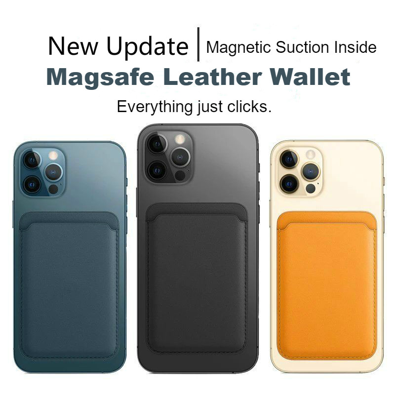 Mione Magsafe กระเป๋าสตางค์หนังพร้อมช่องใส่บัตรสําหรับ Iphone 12 ...