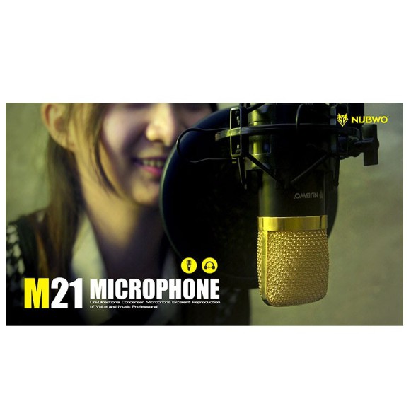 ส่งชัวร์ไมโครโฟน Nubwo M24 Condenser Microphone USB พร้อมขาตั้ง ...