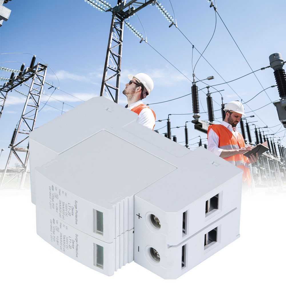 【new】2P Surge Protective Device DC Photovoltaic Lightning Protector Low ...
