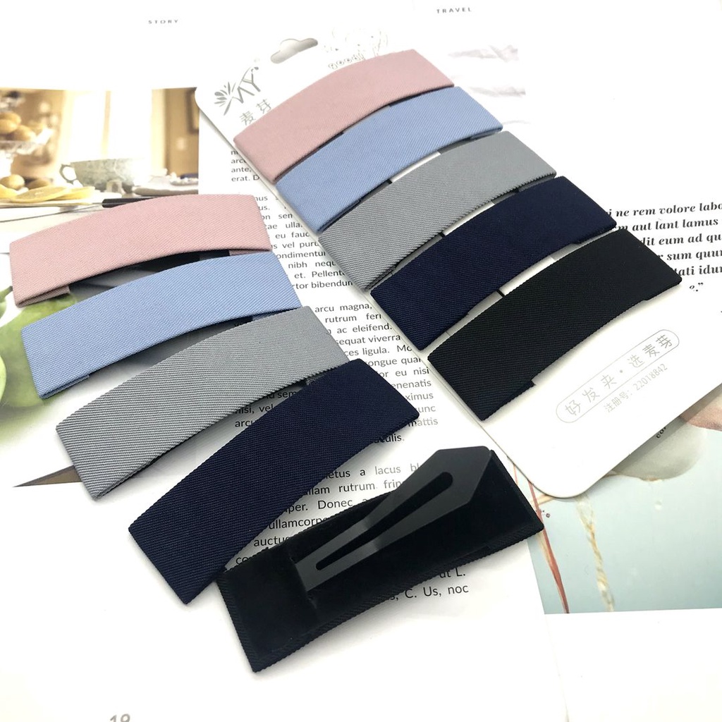 Korean Hair Accessories Cloth WrapperBBClip Clip Bang Clip Cloth ...