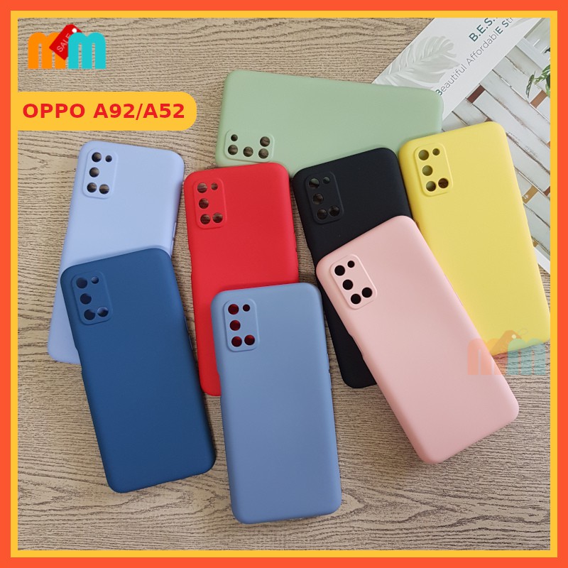 พร้อมส่ง เคสยางนิ่ม Liquid Silicone สีลูกกวาด OPPO A92 Reno 4 A31 A12 ...