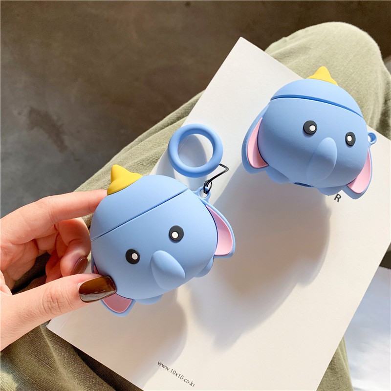 3D Cute Cartoon Animal Elephant Earphone Headset Accessories Silicone ...