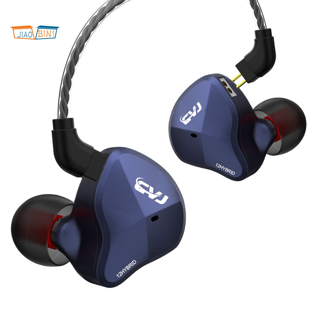 Cvj CSN หูฟังอินเอียร์ 12 ยูนิต ไฮบริด โลหะ HIFI มอนิเตอร์เพลง (ไม่มี ...