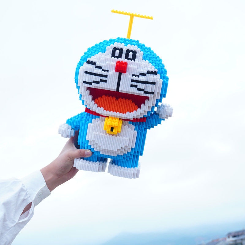 Doraemon micro-particle building blocks ผู้ใหญ่ที่มีความยากสูงเข้ากัน ...