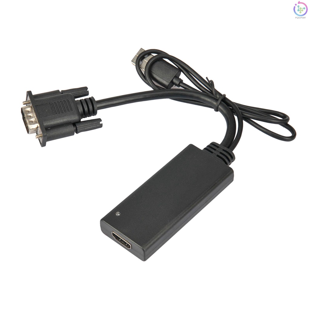 1080P HD to VGA Adapter HD Audio TV AV HDTV PC Video Cable VGA to HD ...