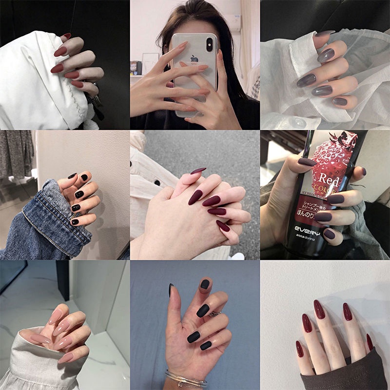 เล็บปลอม Cherry Jiujianjian Nail Patch Fruits Pseudo -Pseudo -Pseudo ...