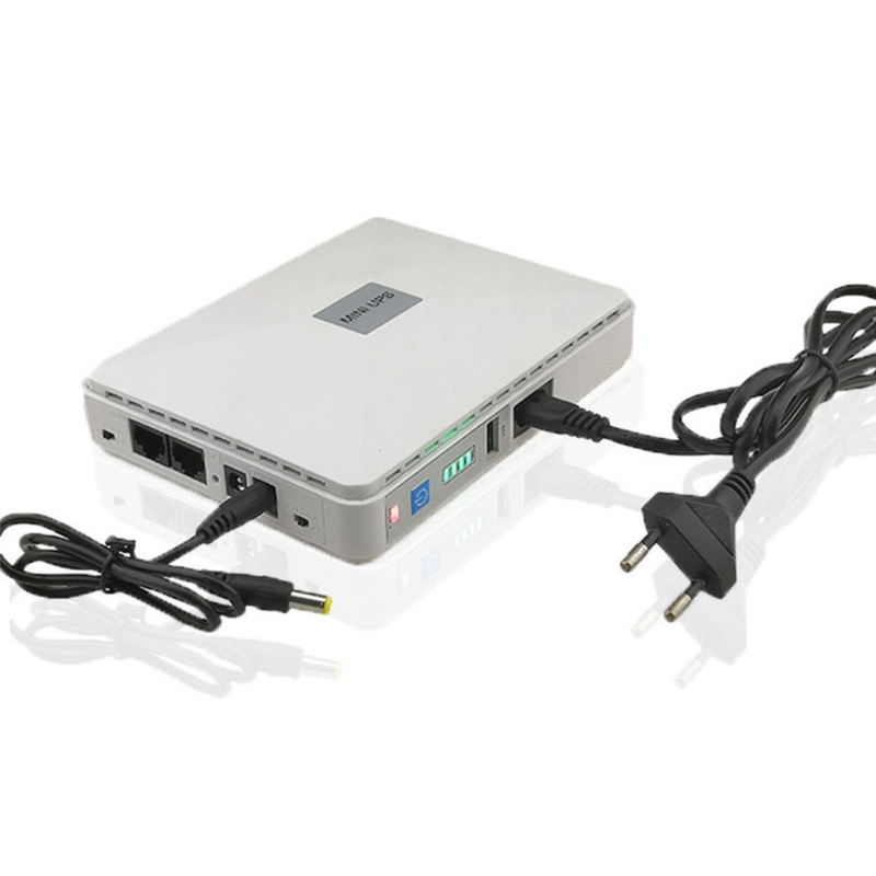 8000Mah Mini UPS 12V Battery Backup Portable Uninterruptible Power ...