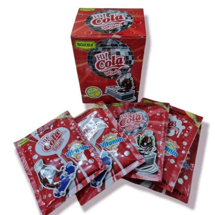 อมโคล่าเม็ด โรเซล่า 12 ซอง hi cola ไฮโคล่า ขนมเด็ก รสโคล่า | Shopee ...