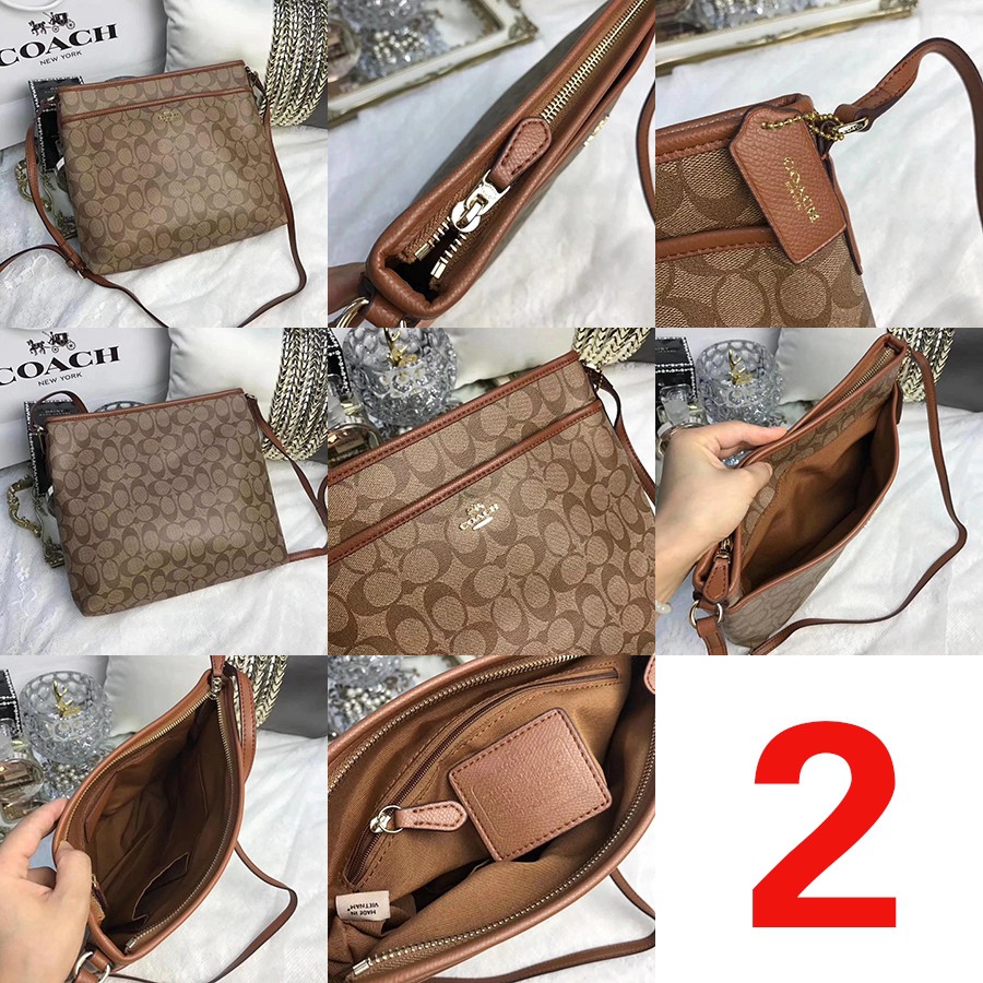 Coach ขายร้อนคลาสสิก F34938 ผู้หญิง แฟชั่น กระเป๋าสะพายข้าง กระเป๋าข้าม ...