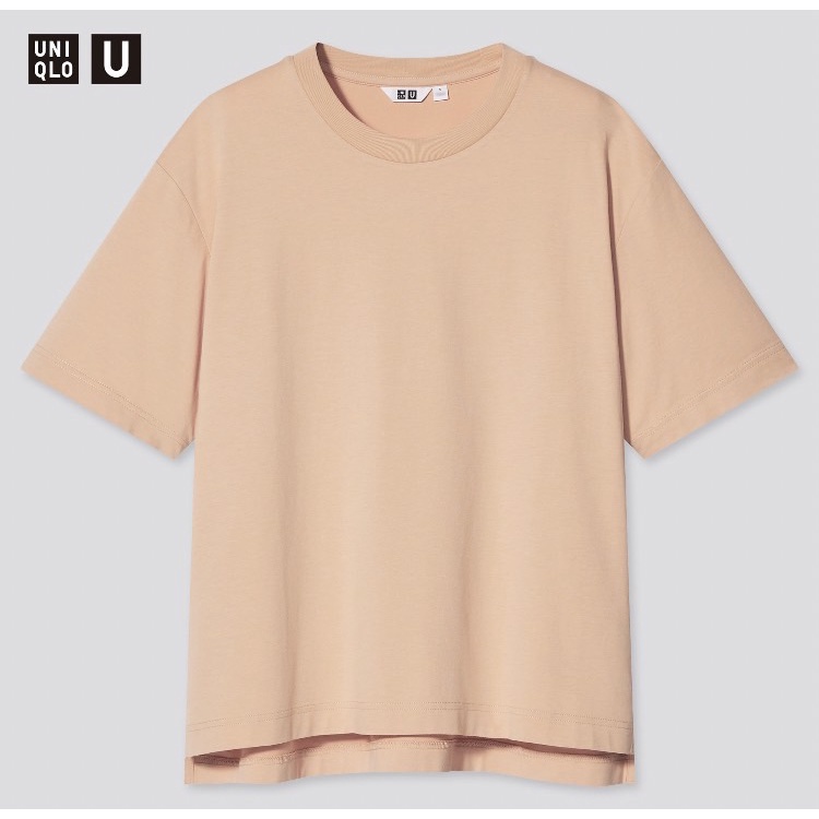 ป้ายไทย เหลือไม่เยอะ รุ่นนิยม Uniqlo U WOMEN เสื้อยืด AIRism คอตตอน ทรง ...