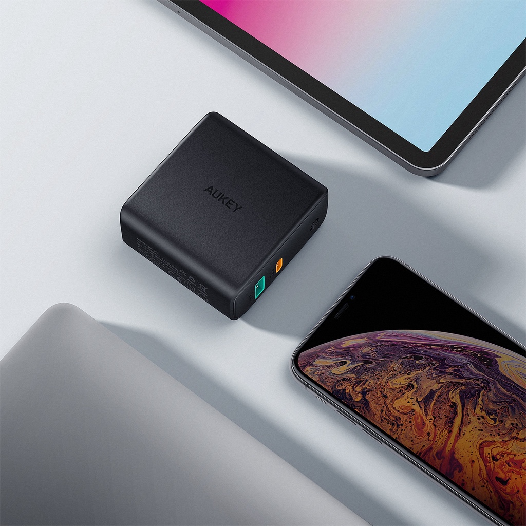 AUKEY PA-D3 หัวชาร์จเร็ว 60W Dynamic USB-C Power Delivery 60W และ AiPower Fast Charge ช่อง รุ่น ...