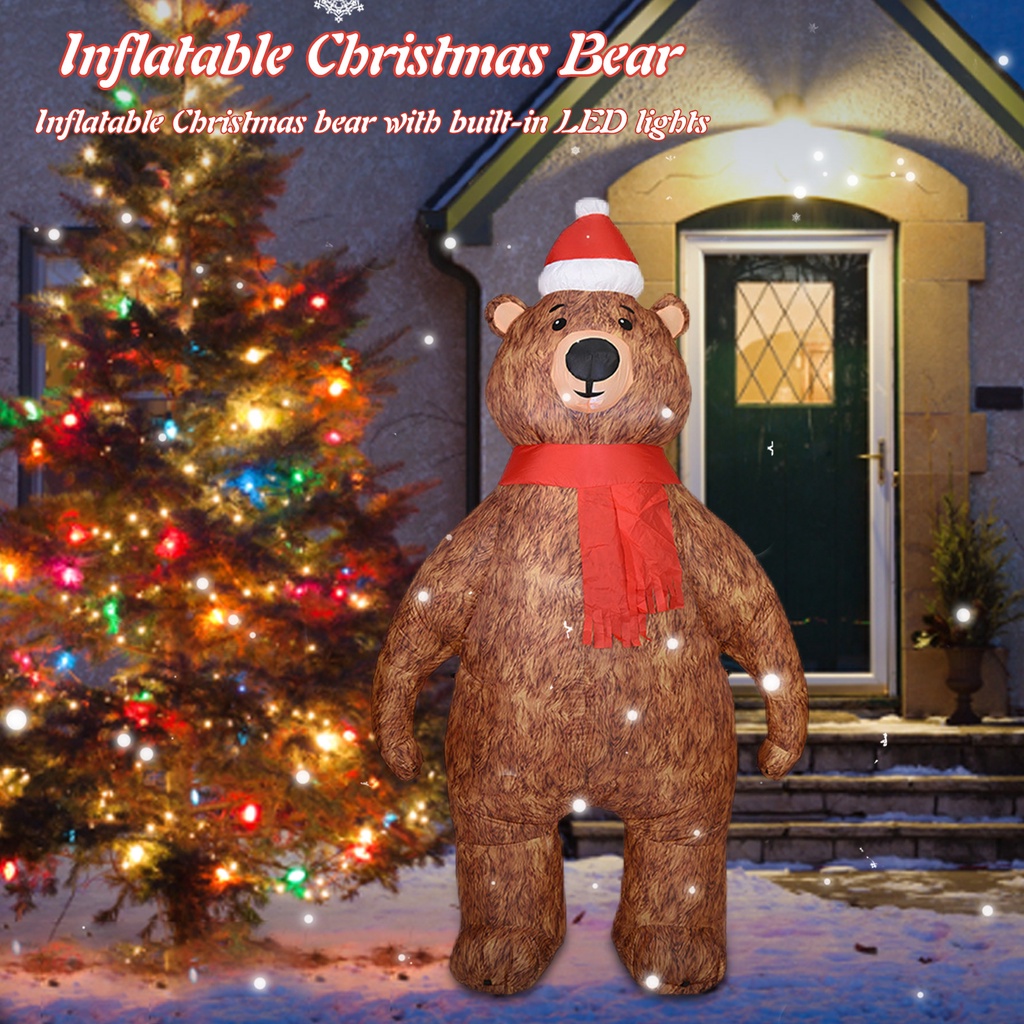 B2.1m Inflatable Bear Malls Storefront Welcome Sign Xmas Ornaments Kids ...