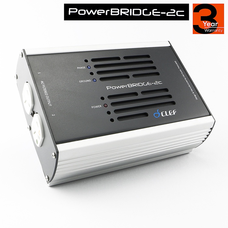 NEW Clef Powerbridge 2C ปลั๊กรางกรองไฟ 20แอม กันฟ้าผ่า ไฟกระชากแบบ 2 ช่องเสียบ ประกันศูนย์ 3ปี ...