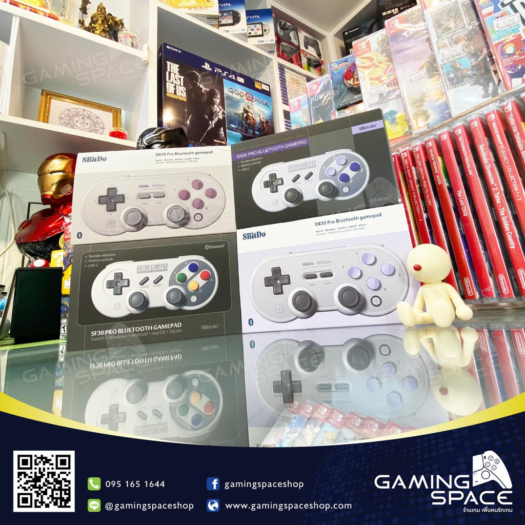 8bitdo มี 4 แบบ จอยเกมไร้สาย Bluetooth Gamepad Wireless Controller