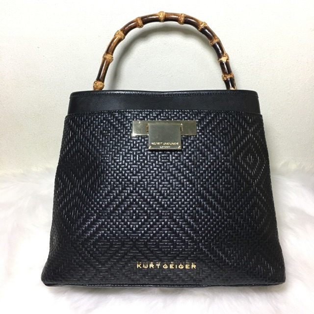 Kurt Geiger รุ่น Black Kate Leather Tote - grace_bazaar - ThaiPick