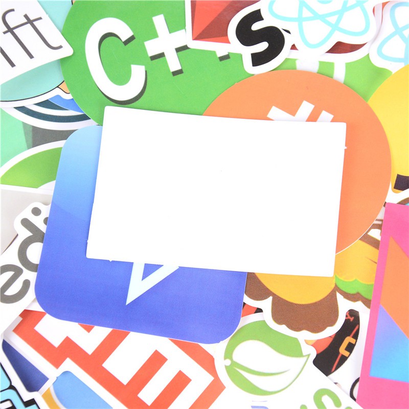 【GoldenSilver】50Pcs Internet Java JS Programming Language Doodle ...