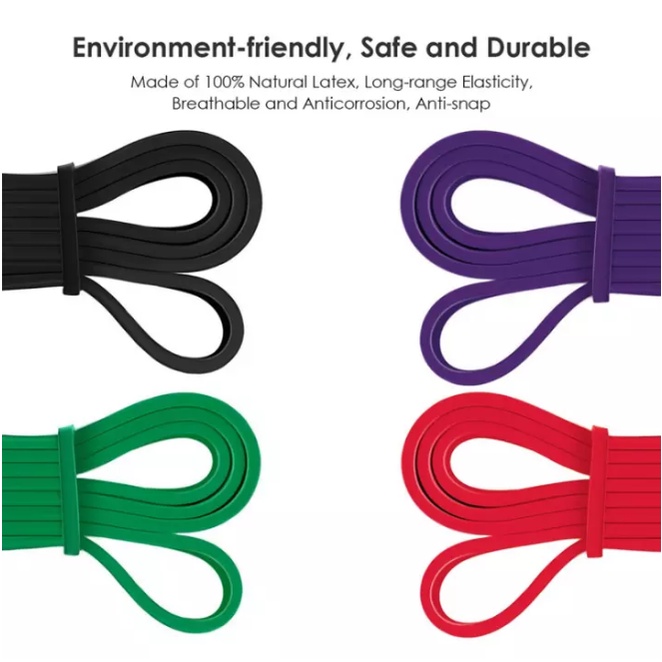 Fitness Rubber Bands Resistance Band Unisex 2080mm Yoga Elastic Bands ...