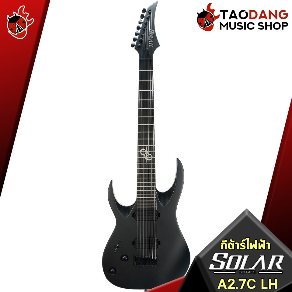 กีต้าร์ไฟฟ้า Solar A2.7C LH 7 Strings สำหรับคนถนัดซ้าย เสียงดุดัน พร้อม ...