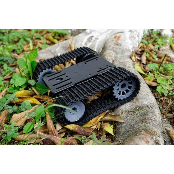 Black Gladiator-Tracked Chassis ตัวถังรถตีนตะขาบ Arduino DIY robotics ...