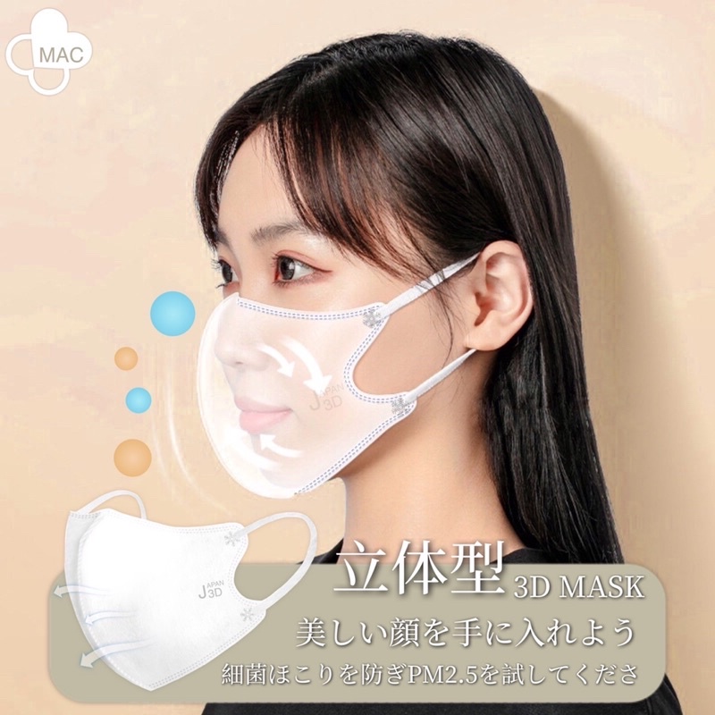 ของแท้ 100 3D mask Japan แมสญี่ปุ่น ทรงสวยแนบหน้า ใส่แล้วหน้าเรียว 1 ...