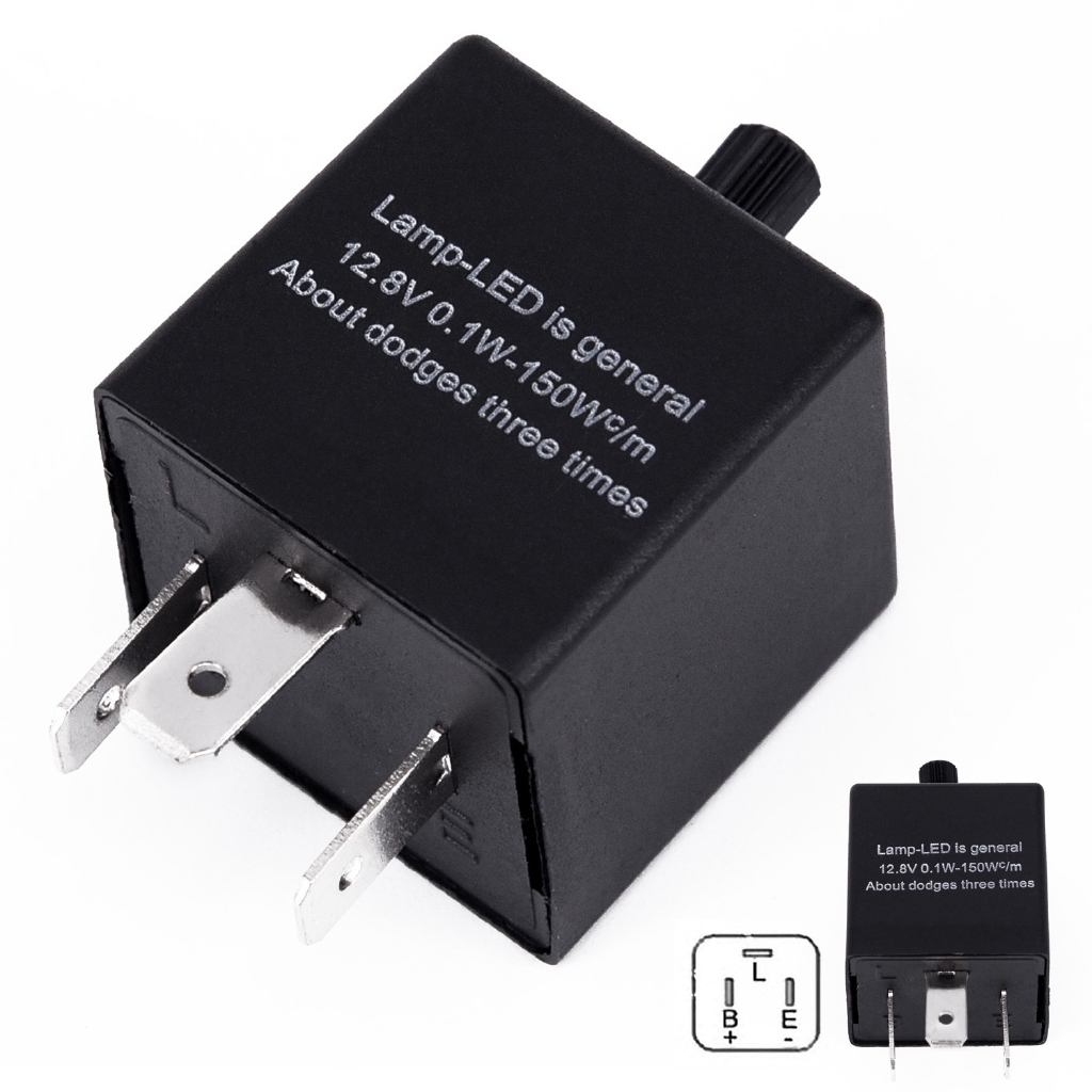 Universal Relay Flasher 12 V 3-Pin LED ไฟเลี้ยวกันน้ำอิเล็กทรอนิกส์ ...