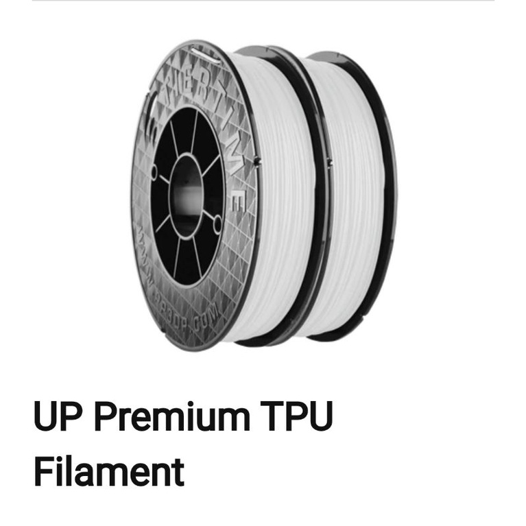 UP Flexible TPU 95A Filament 1.75mm(0.5kgx2 rolls)(สีขาว) 2 ม้วน เส้นใย ...