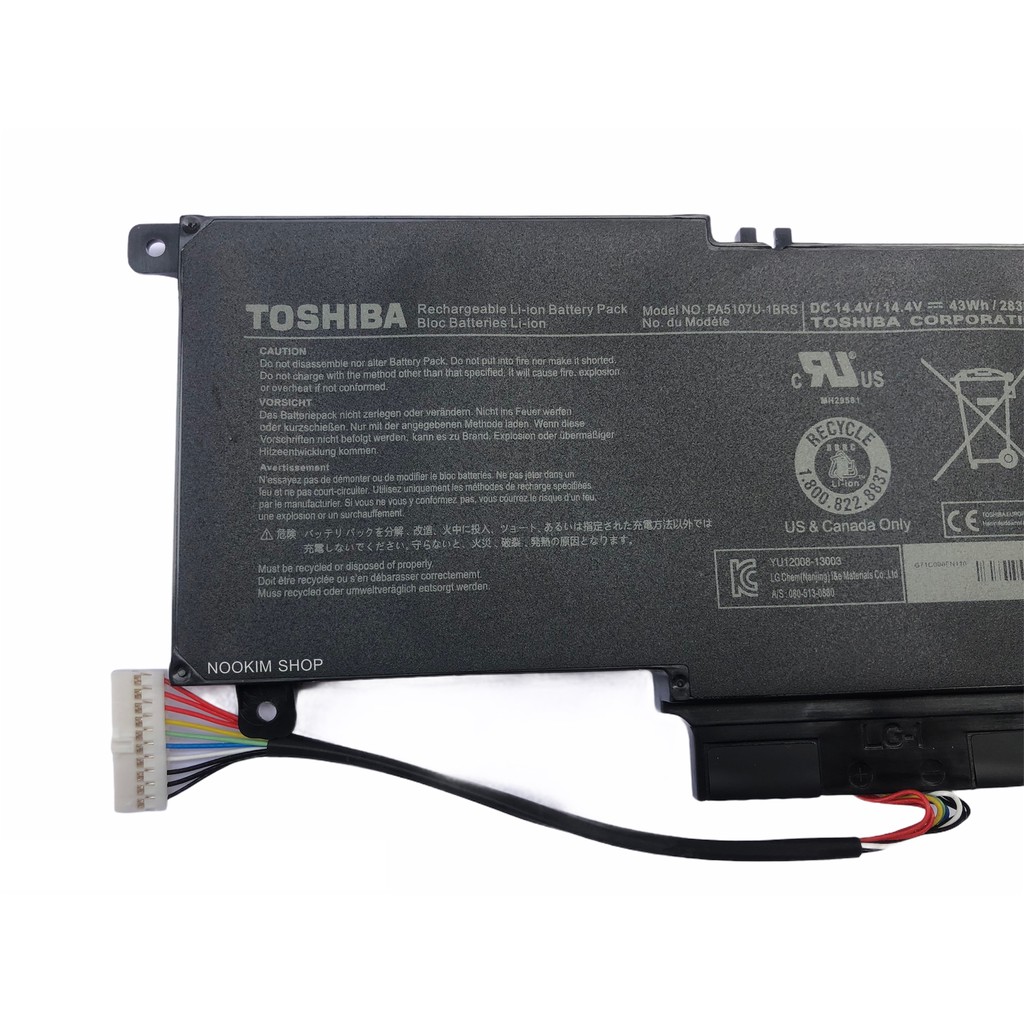 TOSHIBA แบตเตอรี่ PA5107U-1BRS ของแท้ (สำหรับ PA5107U L45 L45D L50 L55 ...