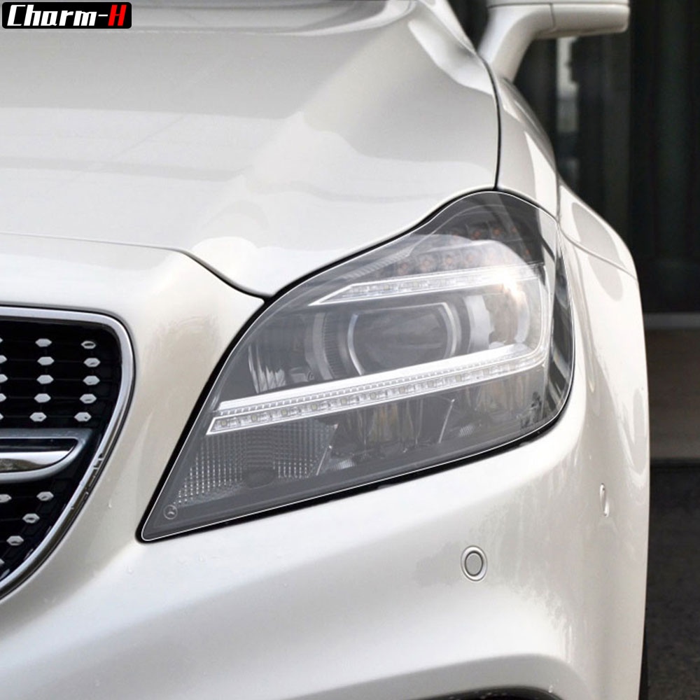 2X Car Headlight Self Healing Protective Film Transparent TPU Decal ...