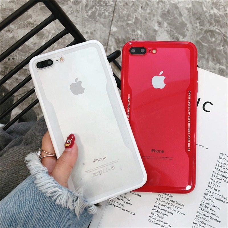 Simple Case Iphone X XR XSMax 6S 7 6plus 7plus 8plus Acrylic Imitation ...