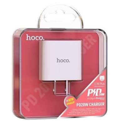 หัวชาร์จ Hoco C76 หัวชาร์ทไว 20W PD3.0 หัวชาร์ทสำหรับไอโฟน C76 Adapter ...