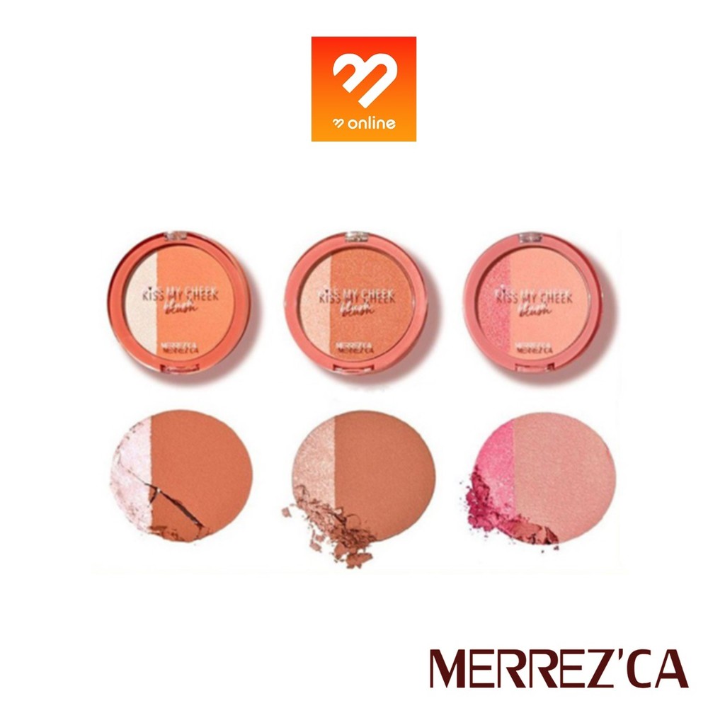 Merrezca Kiss My Cheek Blush เมอร์เรซกา คิส มายชีค บลัชออน 6 g.ปัดแก้ม ...