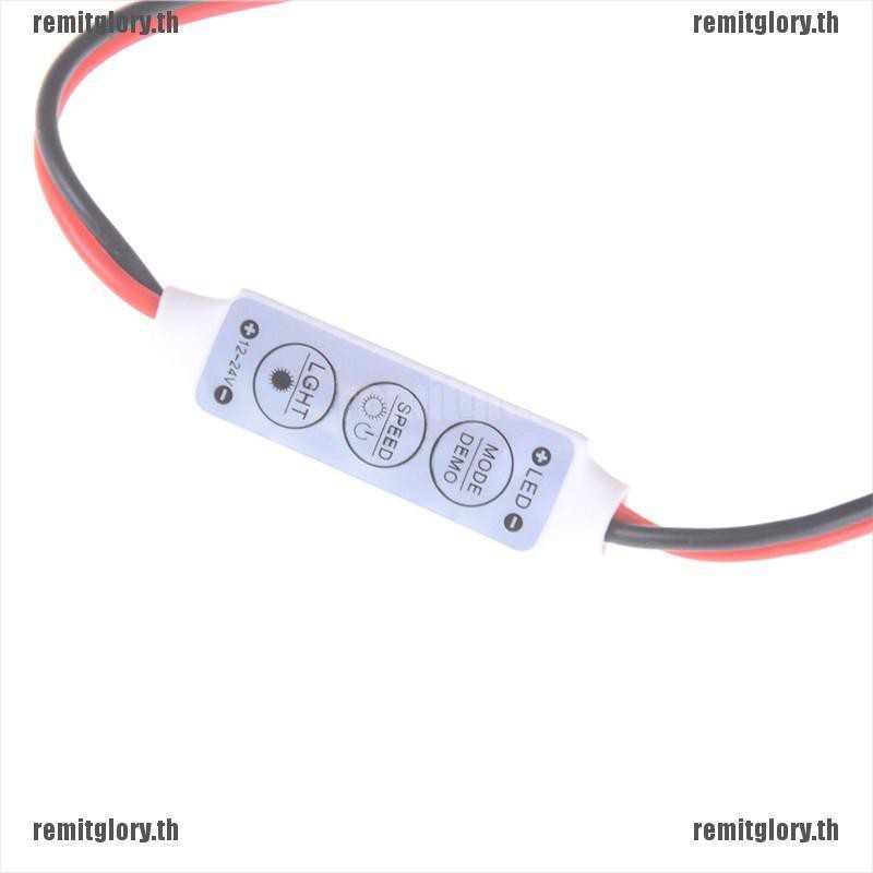 (remitg) 12-24 v mini 3 keys single color อุปกรณ์ควบคุมความสว่างไฟ led หรี่แสงได้ 1 ชิ้น ...