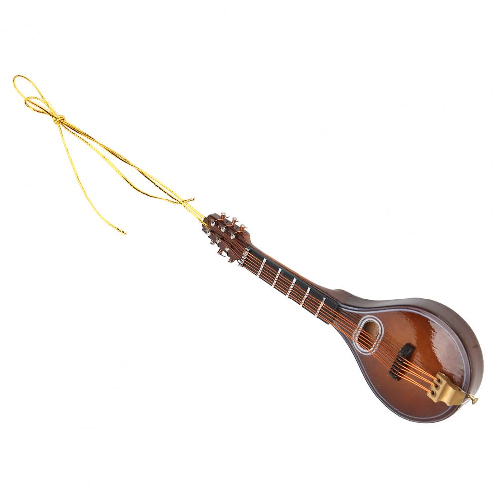 Miniature Mandolin Model Wooden Musical Instrument Gift Decoration ...