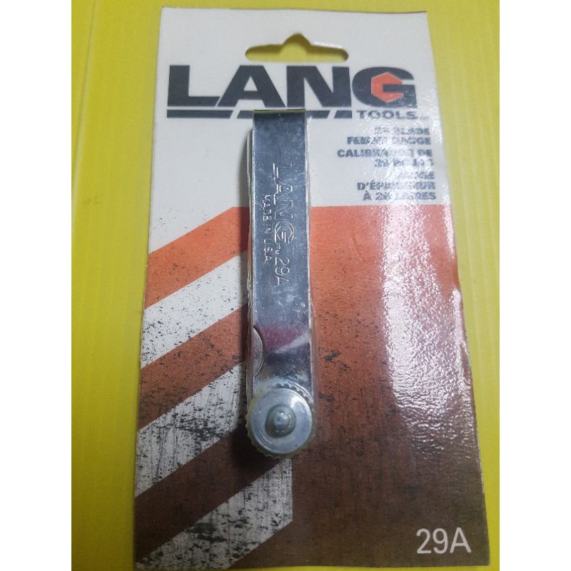 LANG ฟิลเลอร์เกจ 29 A ผลิตจากอเมริกา 26 ใบชุด Metric .038-.279 INCH ...