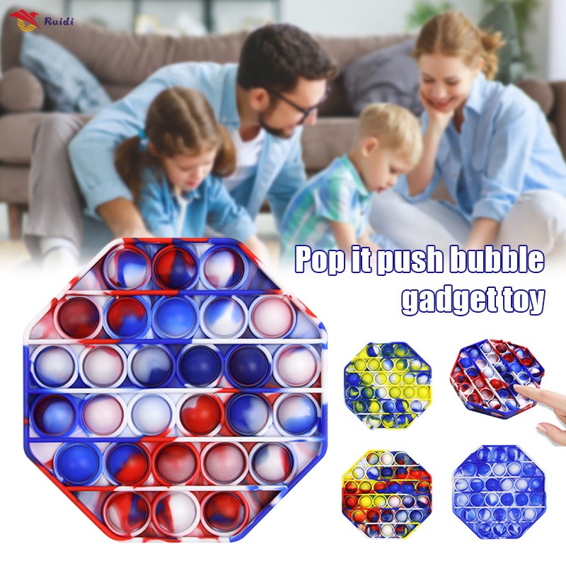 2021 Pop It Push Bubble Gadget ของเล่นบรรเทาความเครียดสําหรับเด็กและ ...