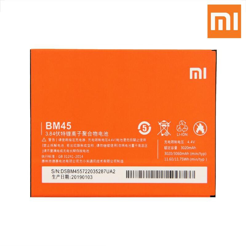 แบตเตอรี่ Xiao mi redmi note 2 redmi note2 Redrice Note2 BM45 ของแท้เปลี่ยนแบตเตอรี่ 3060mAh ...