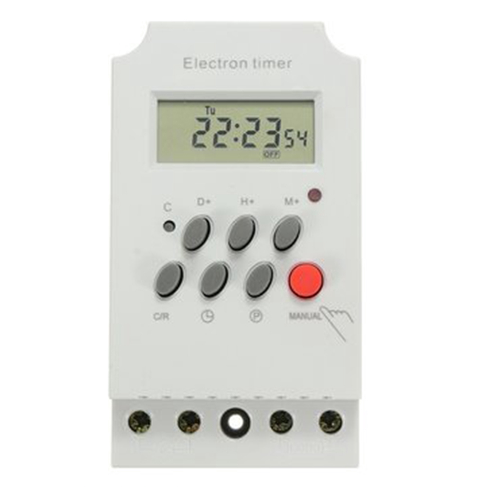 12/24 Hour 7Day LCD Digital Electronic Plug-in Programmable Timer ...