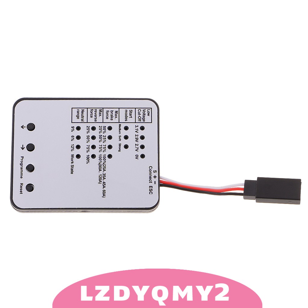 Curiosity LED Programing Card for RC Cars Brushless Electronic Speed ...