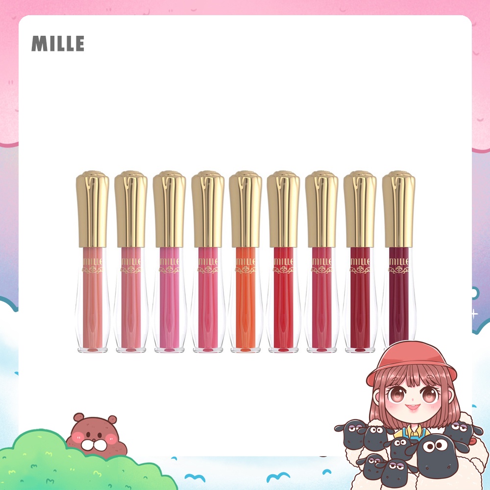 Mille Satin Matte liquid lip (ฝาทอง) | Shopee Thailand