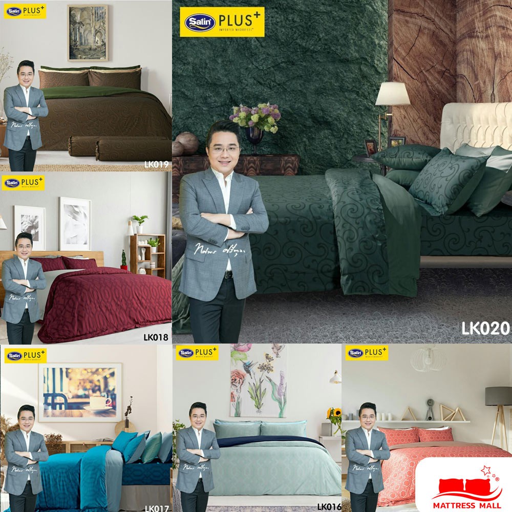 ♦ (NEW 2021) Satin Plus Lucky Me 12 ราศี ชุดผ้าปูที่นอน 6 ฟุต 5 ชิ้น + ผ้านวม หมอช้างxซาติน ...