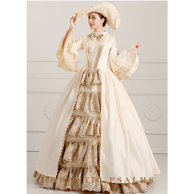 Customized 15th Century Vintage European Court Dress Women Cosplay ...