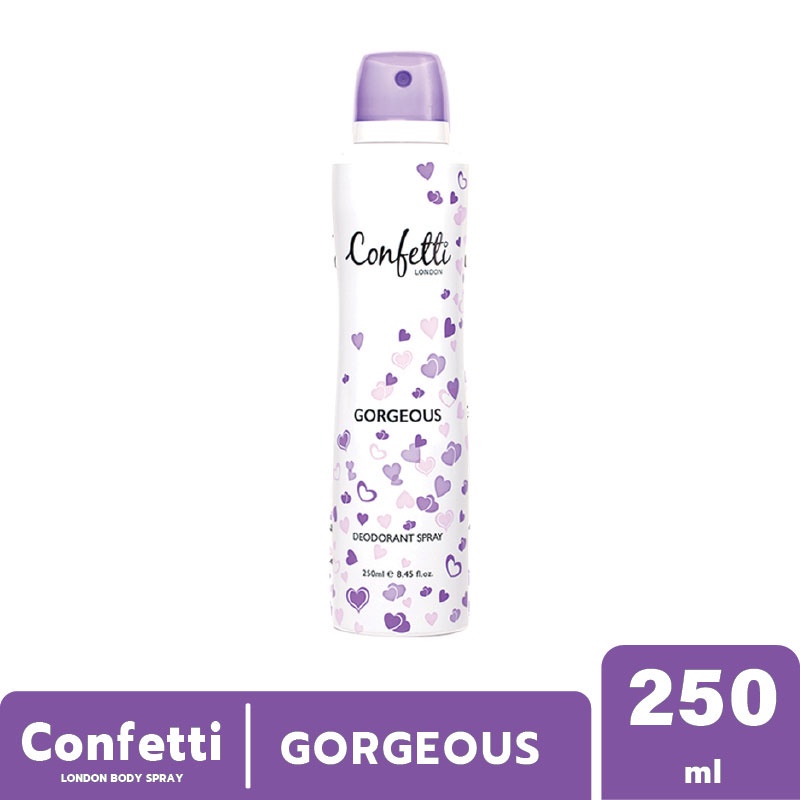 Confetti London Body Spray - Gorgeous 250ml คอนเฟตติ ลอนดอน บอดี้ ...