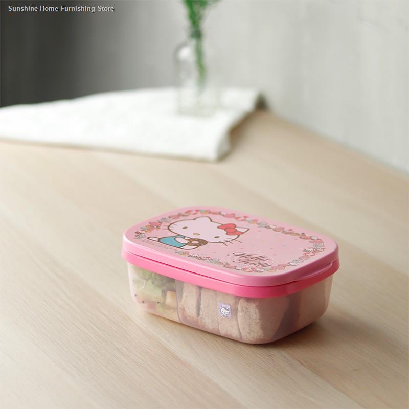 ข้อเสนอพิเศษ Super Lock กล่องถนอมอาหาร ฝาปิด 2 ชั้น Hello Kitty Container Box ลายลิขสิทธิ์แท้ ...