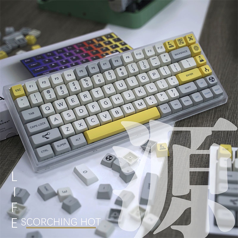 ۩ คีย์บอร์ด 127 คีย์ Mda Pbt Mda Profile Keycap สําหรับคีย์บอร์ด Mx ...